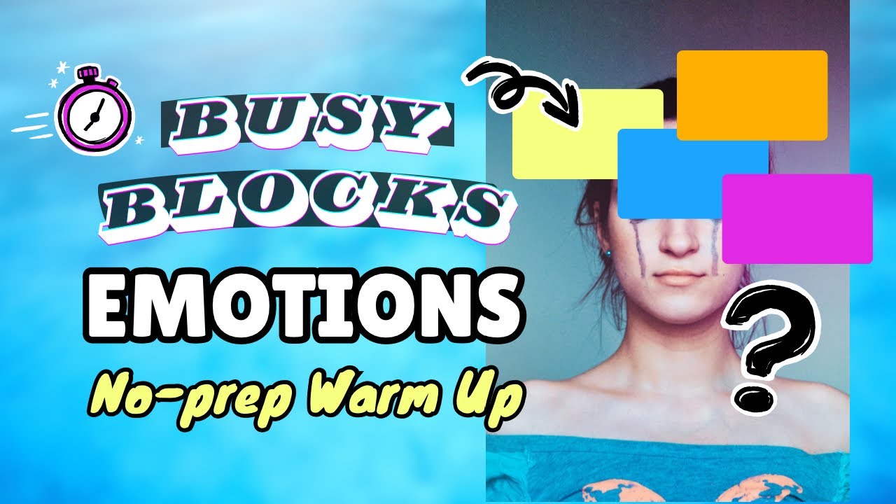 🪤What’s beneath the BUSY BLOCKS? Guess emotion/ feelings vocabulary ...