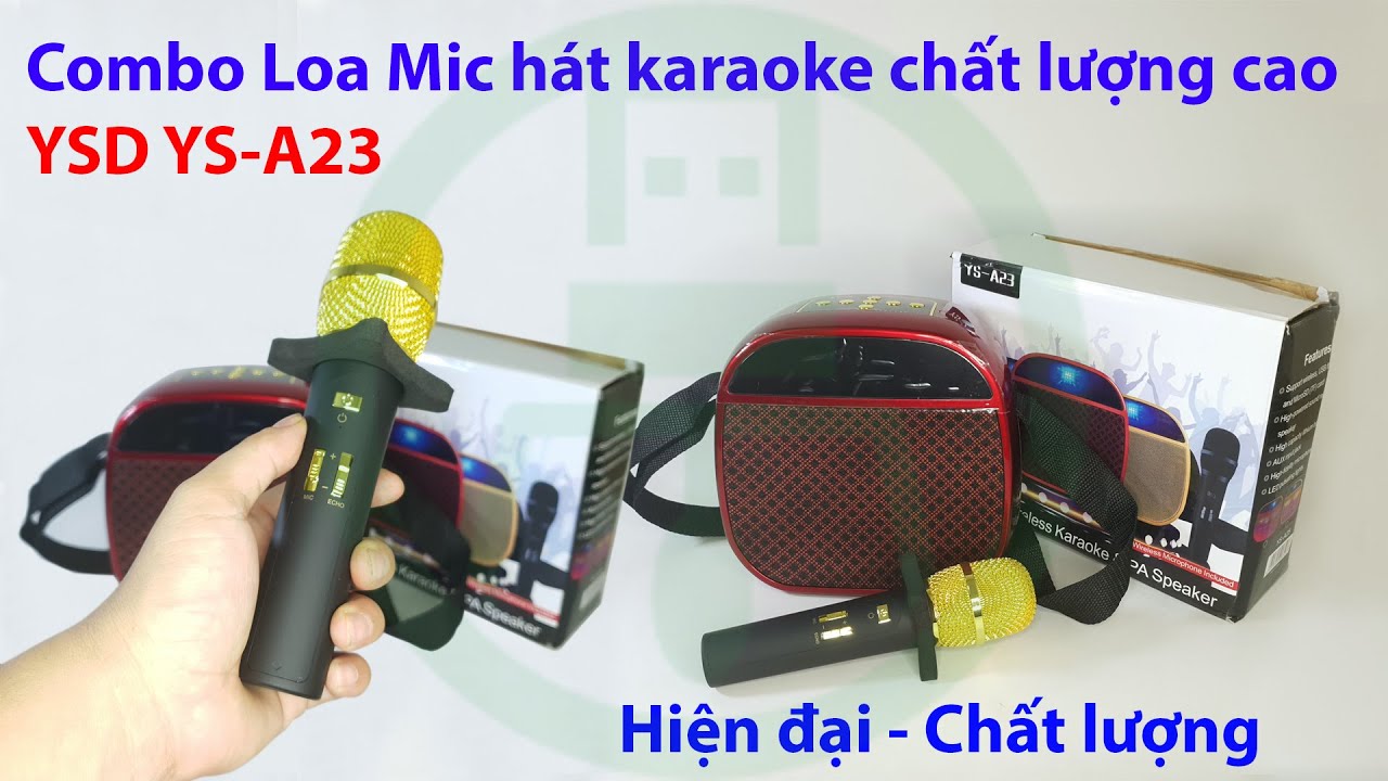 Combo Loa Mic karaoke YSD YS A23 - Loa hát di động chính hãng chất ...
