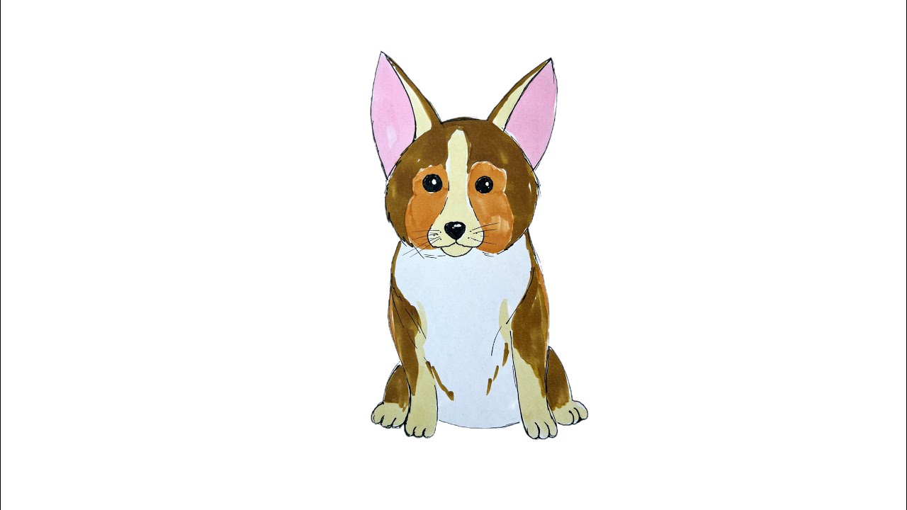 How to Draw a Full-Grown Corgi - Easy Step-by-Step Tutorial for ...
