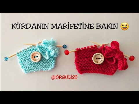 Kürdan İle Örgü Magnet Yapımı/Örgücülere Süper Hediye