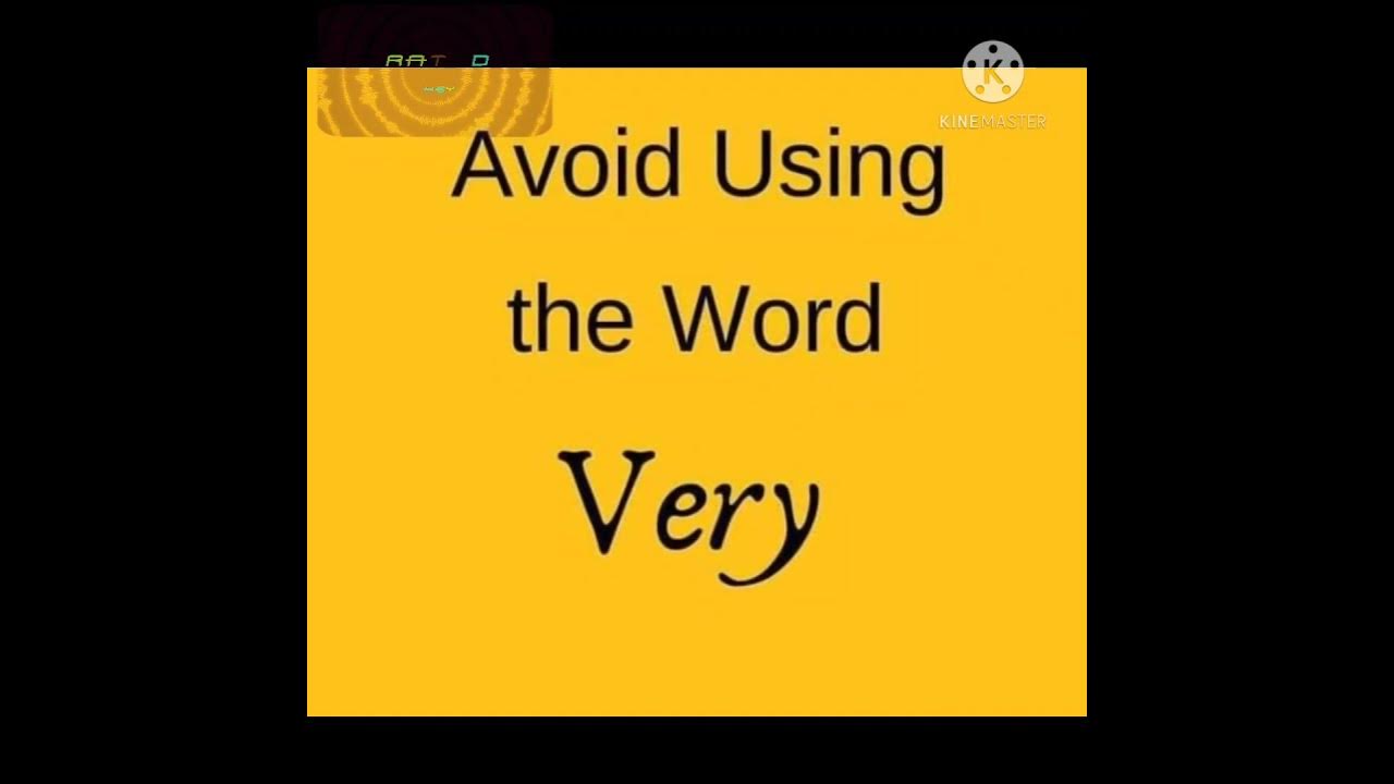 English Vocabulary I Different and basic ways to avoid using Word "VERY ...