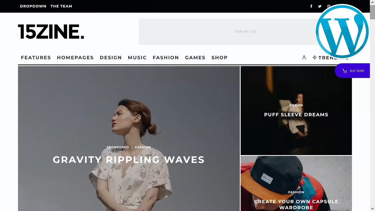 15Zine News Magazine Website ★ WordPress Themes & Templates ★ - YouTube