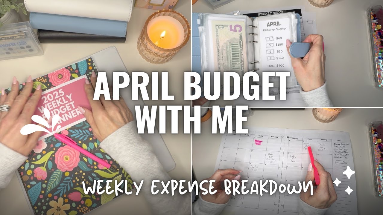 NEW April Budget With Me 💸 | Monthly Setup, Week 1 Expenses Breakdown ...