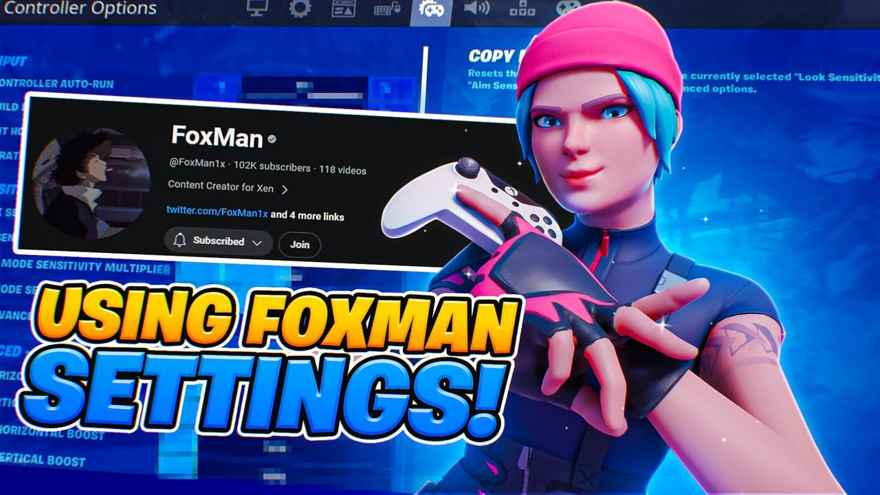 I Used Foxman's PRO Controller Settings (AIMBOT) - YouTube