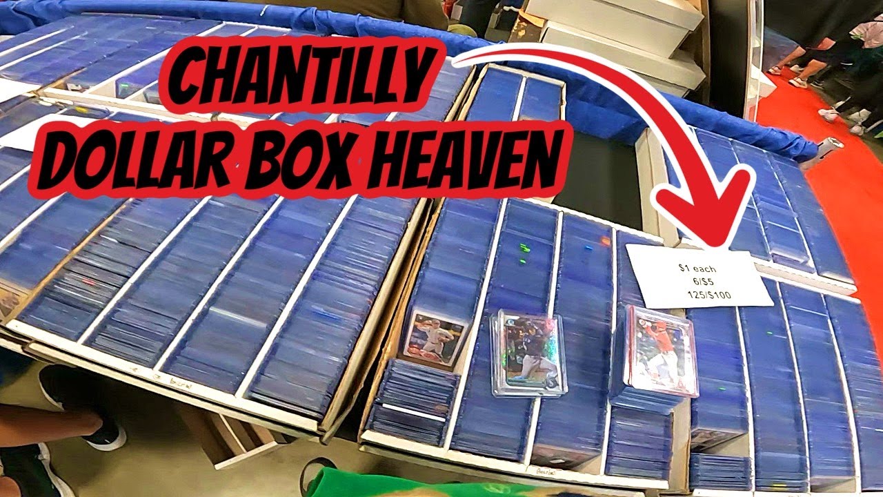Dollar Box Shopping At The Chantilly Sports Card Show Day 2 - YouTube