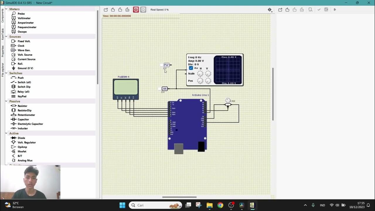 SIMULASI SPI LCD DENGAN ARDUINO - YouTube
