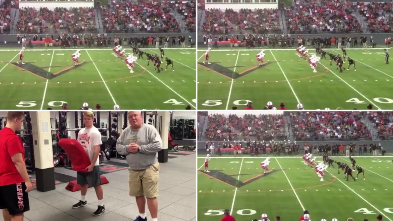 Offensive Line Drills - Getting off the Ball - YouTube