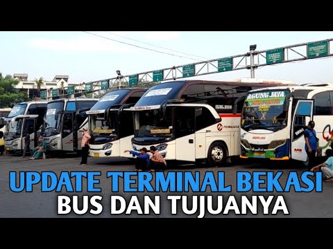TERMINAL BEKASI HARI INI ||UPDATE BUS DAN MASING MASING TUJUAN - YouTube