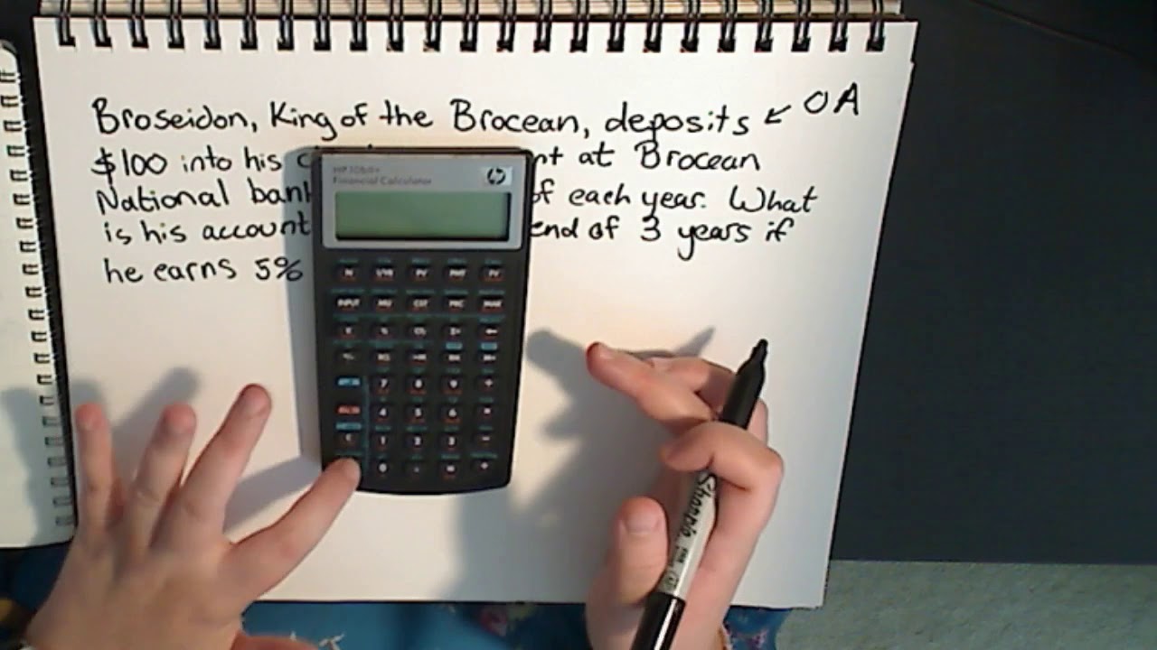 Basic Annuity Annuity Due On The HP 10BII Financial Calculator YouTube