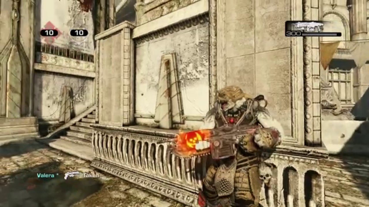 Gears of War 3 Infected Omen weapon Skin SHOWCASE - YouTube