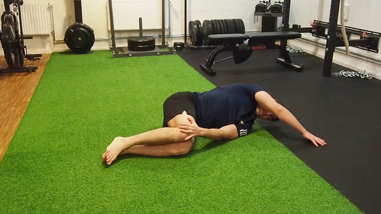90 90 Stretch with Arm Sweap - YouTube