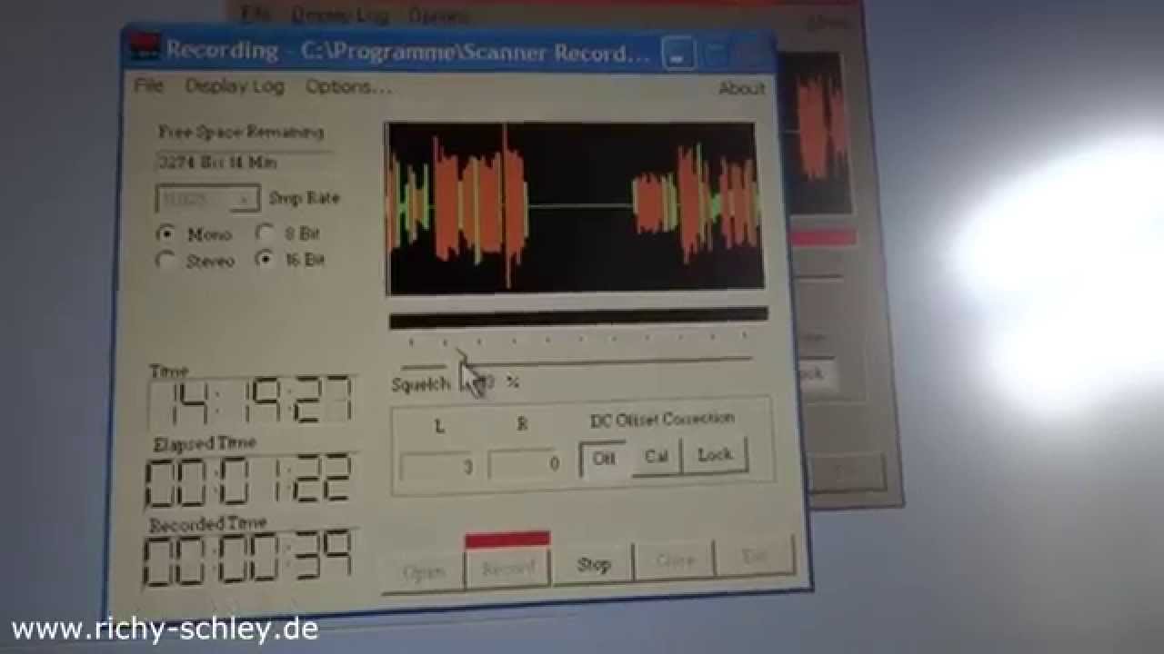 Scanner Recorder Software kostenlos free (automatische Aufnahme) - YouTube