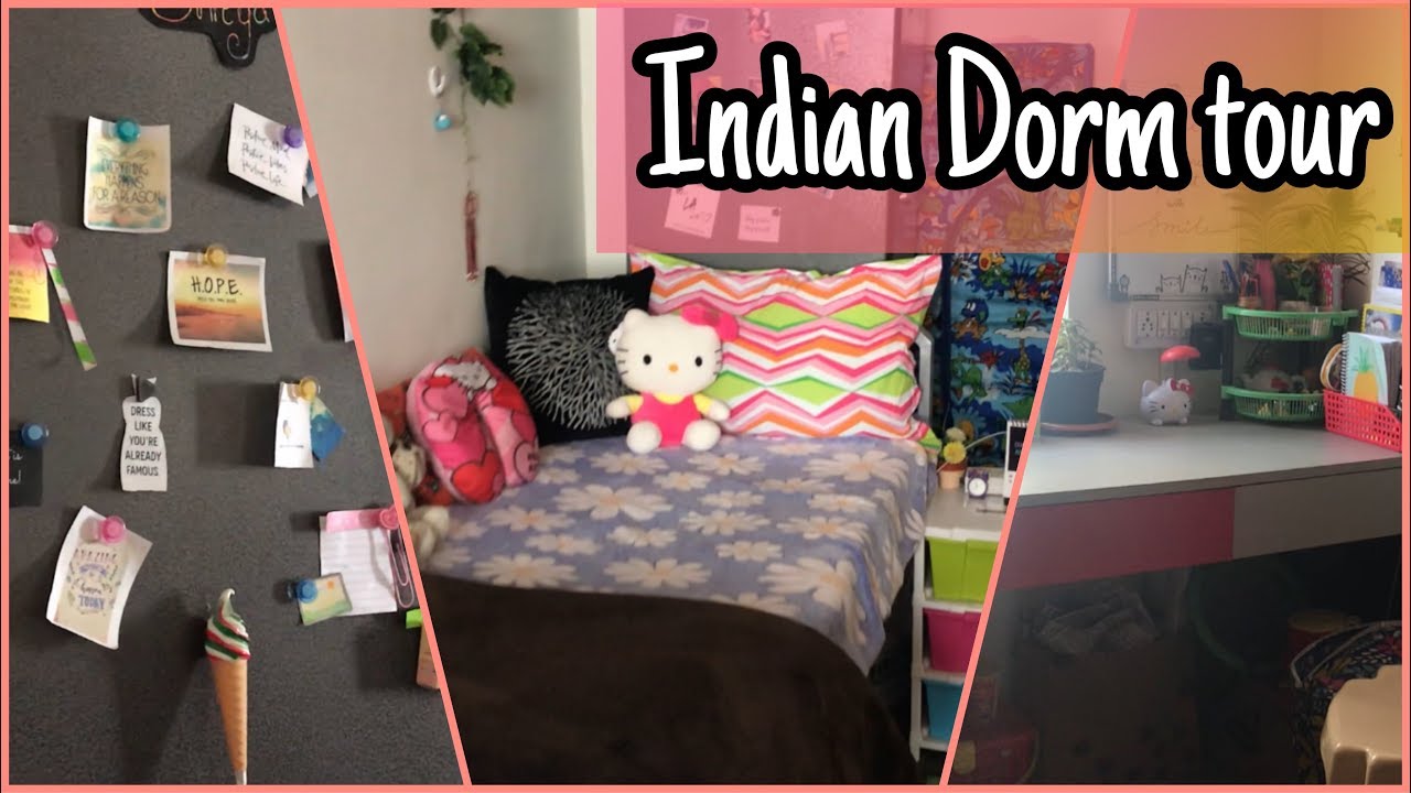 Dorm tour India!! - YouTube