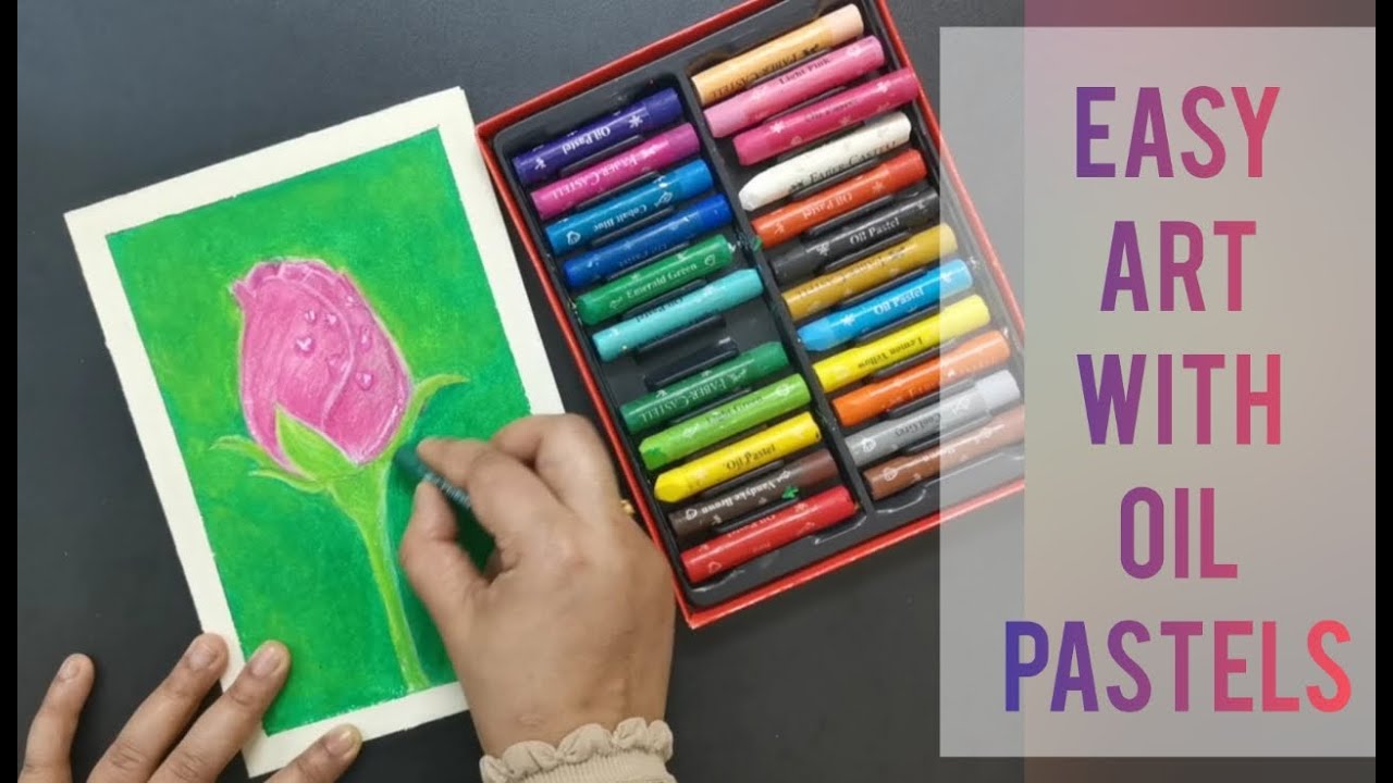 How to draw Realistic Rose || Oil Pastels || Series #4 || Easy ||Salma ...