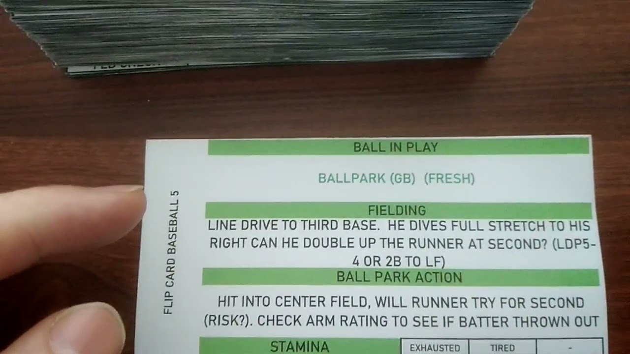(1) FLIP Card Baseball 5 Instructions - The Game Flow Process - YouTube