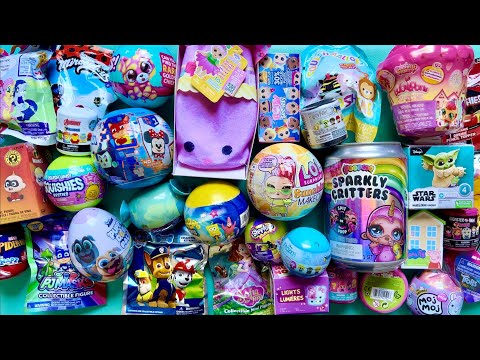 ASMR 40 MYSTERY SURPRISES Satisfying Unboxing NO Talking Video, baby born, lol slime