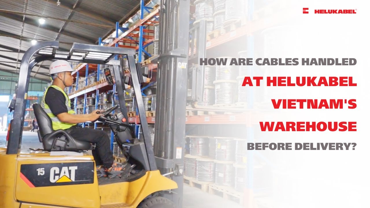 How are cables handled at HELUKABEL Vietnam's warehouse before delivery ...