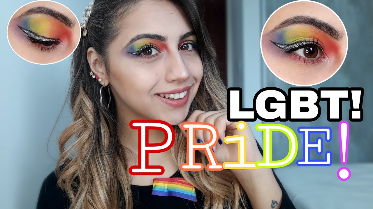 MAQUILLAJE LGBT PRIDE -TUTORIAL DE MAQUILLAJE COLORIDO PASO A PASO #ByGri - YouTube