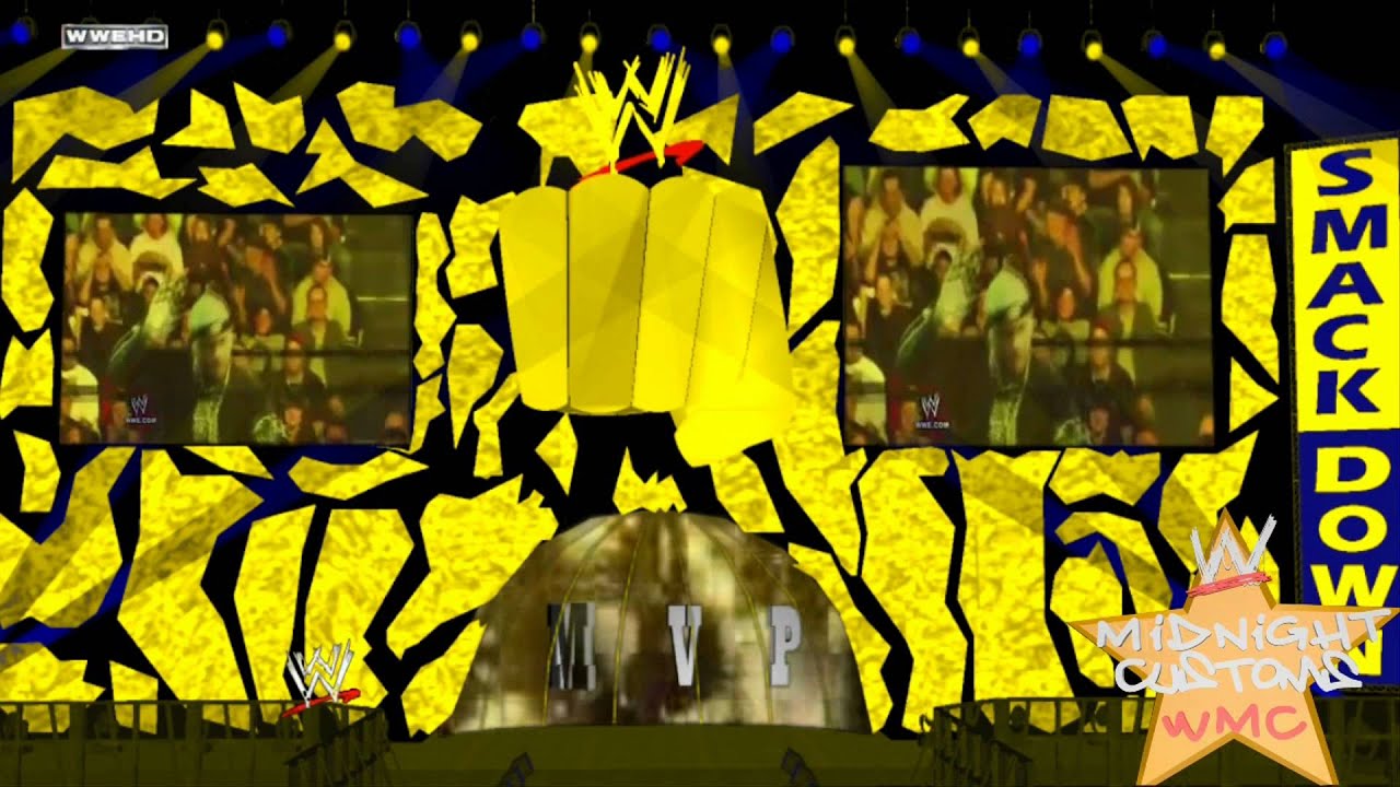 WWE Old SmackDown! MVP Custom Entrance Stage HD - YouTube