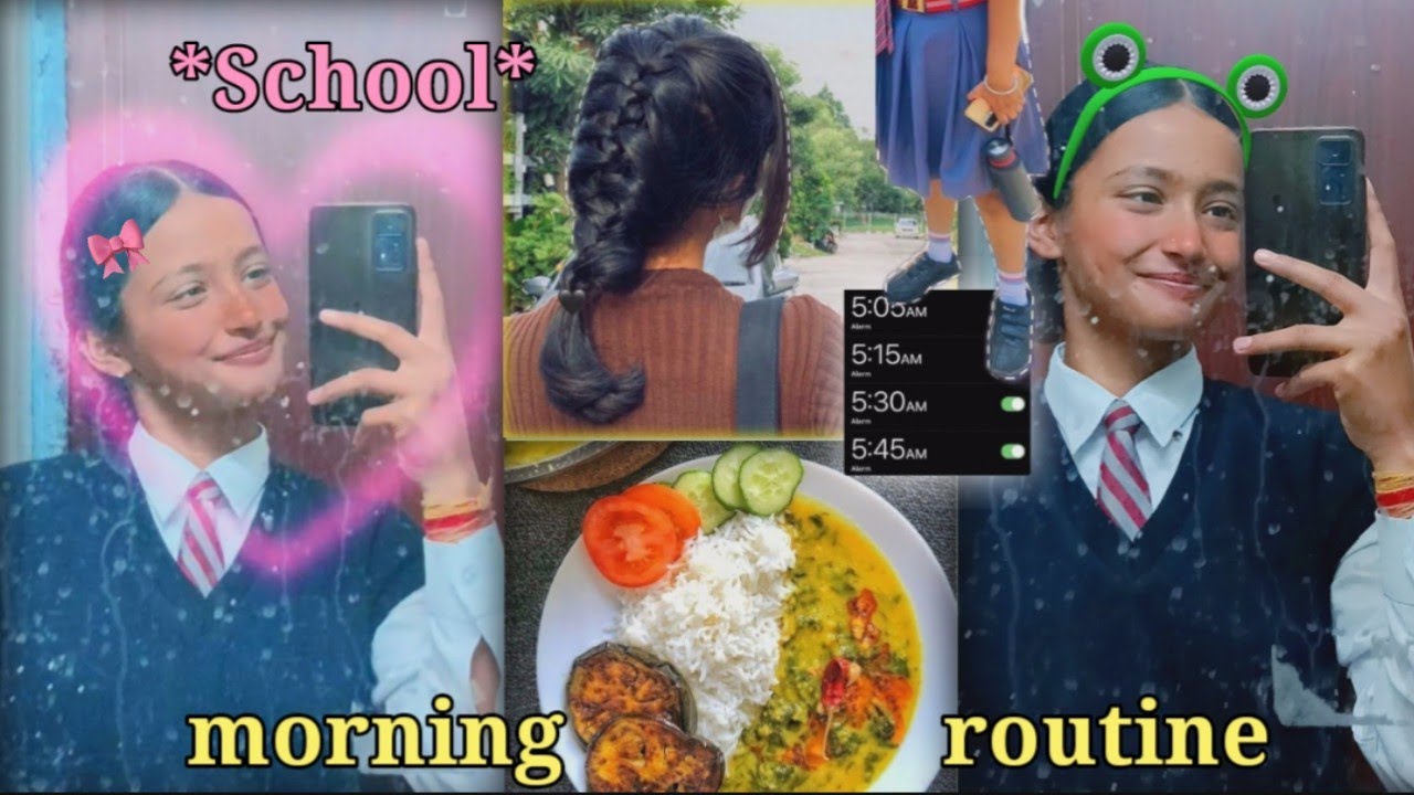 My *SCHOOL* Morning Routine🌟🍜 | MY REAL 5AM HIGH SCHOOL MORNING ROUTINE ...