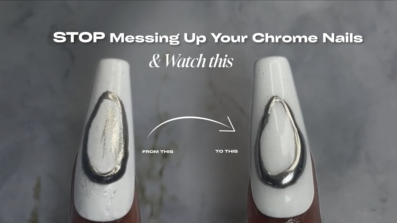 HOW TO: 3D CHROME NAIL ART TUTORIAL - YouTube