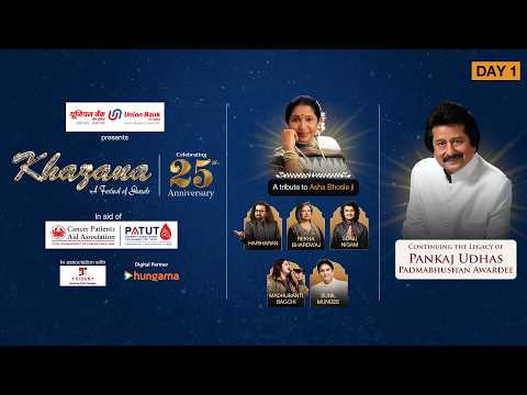 KHAZANA - A Festival Of Ghazals | Tribute To Asha Bhosle | 2026 Day 1 | Sonu Nigam, Rekha Bharadwaj