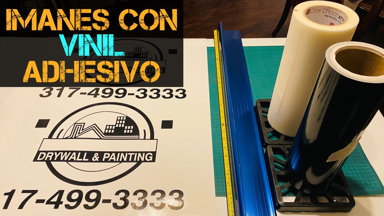 Aplicación de vinil adhesivo en imanes - YouTube
