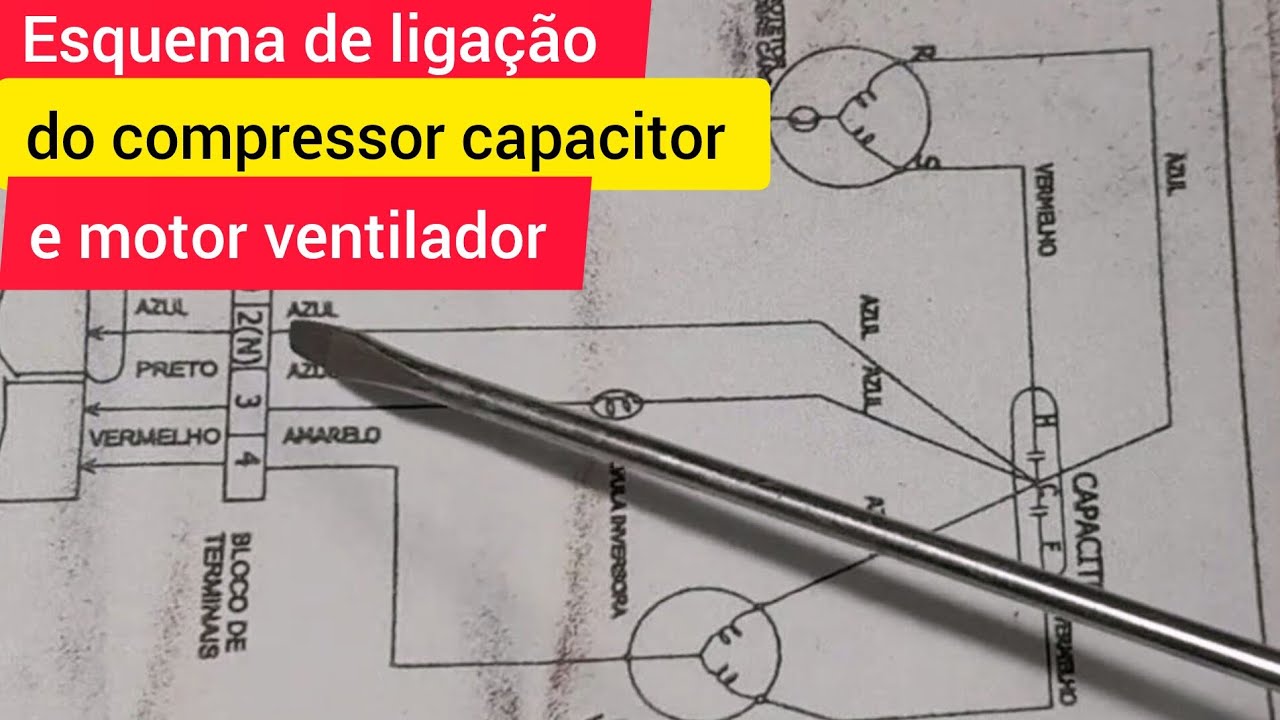 Como entender o esquema de ligação da condensadora de um ar ...