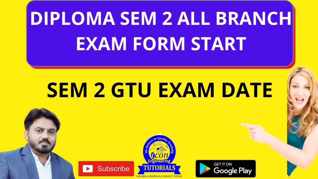 EXAM FORM START FOR DIPLOMA SEM 2 ALL BRANCH REGULAR || SEM 2 GTU EXAM ...