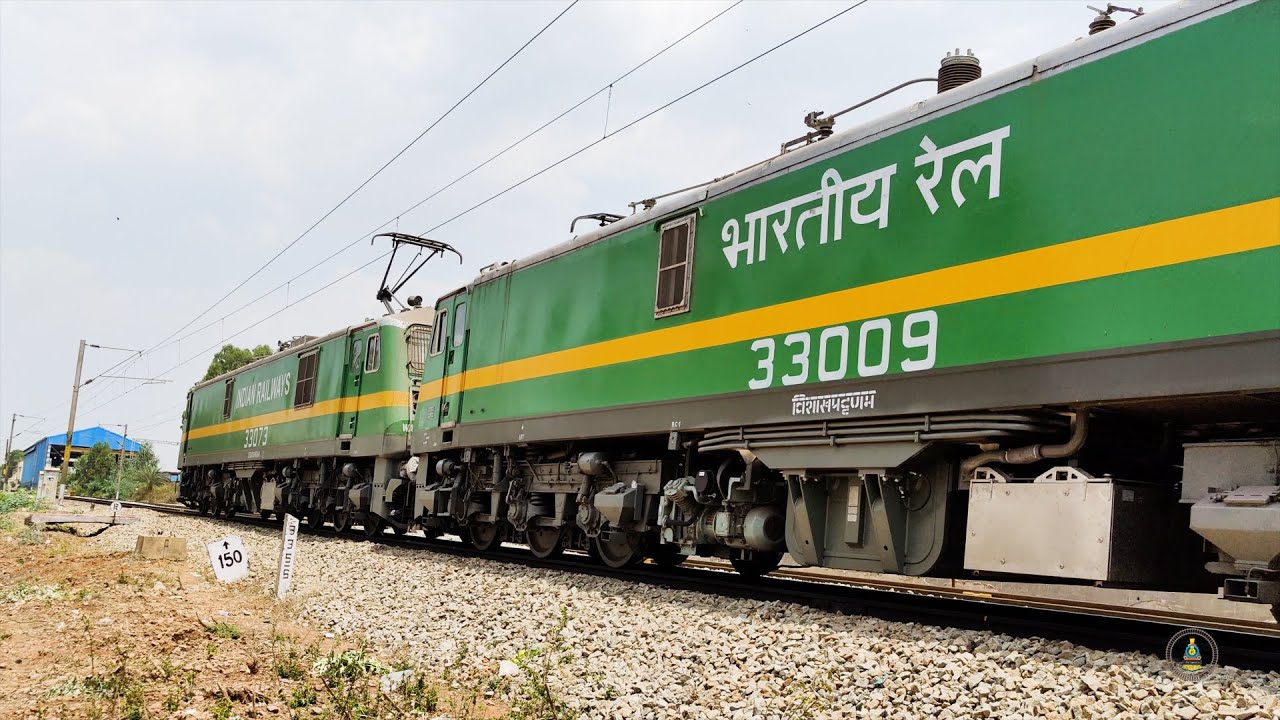 Aggressive Acceleration of WAG 9 locomotive - YouTube