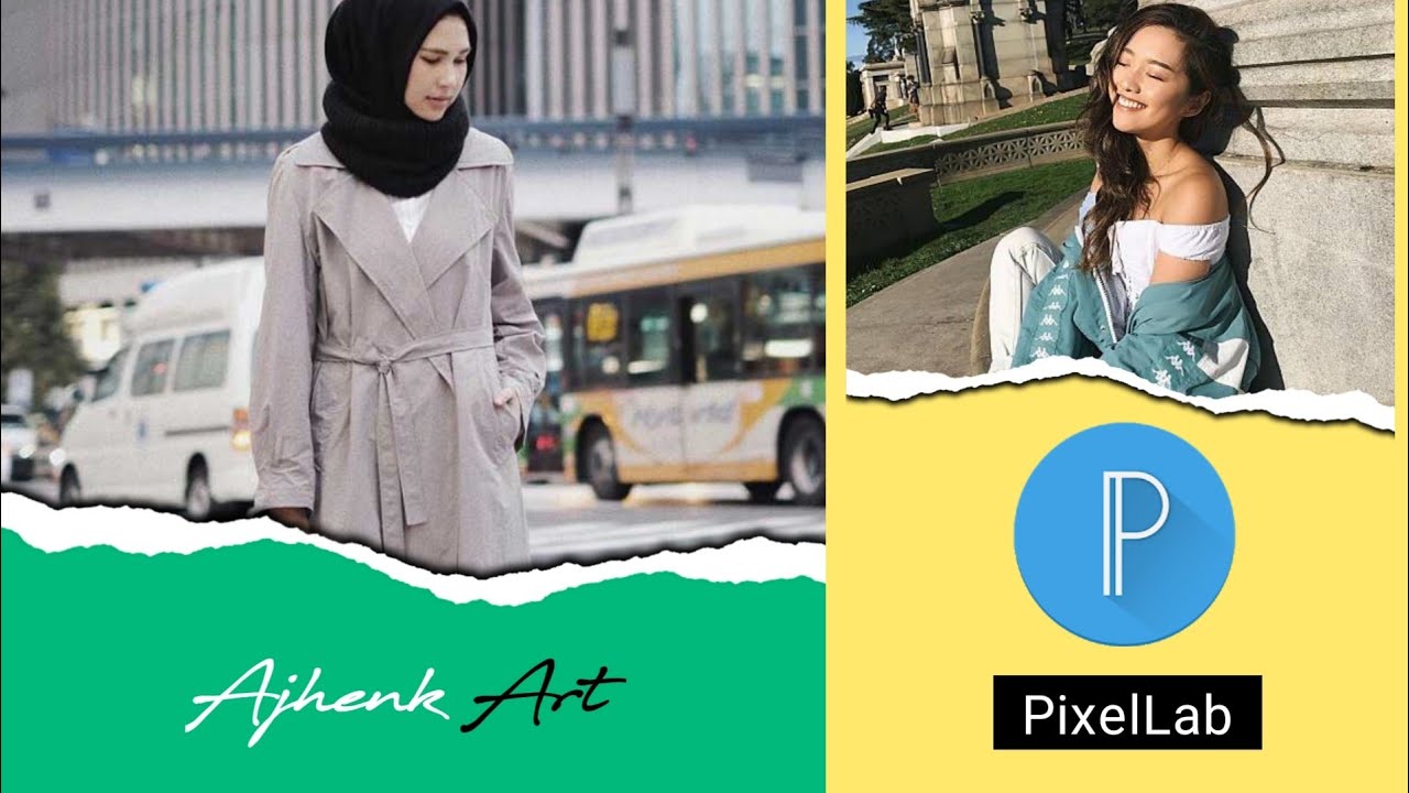 Membuat Effect Kertas Sobek Menggunakan Aplikasi PixelLab - YouTube