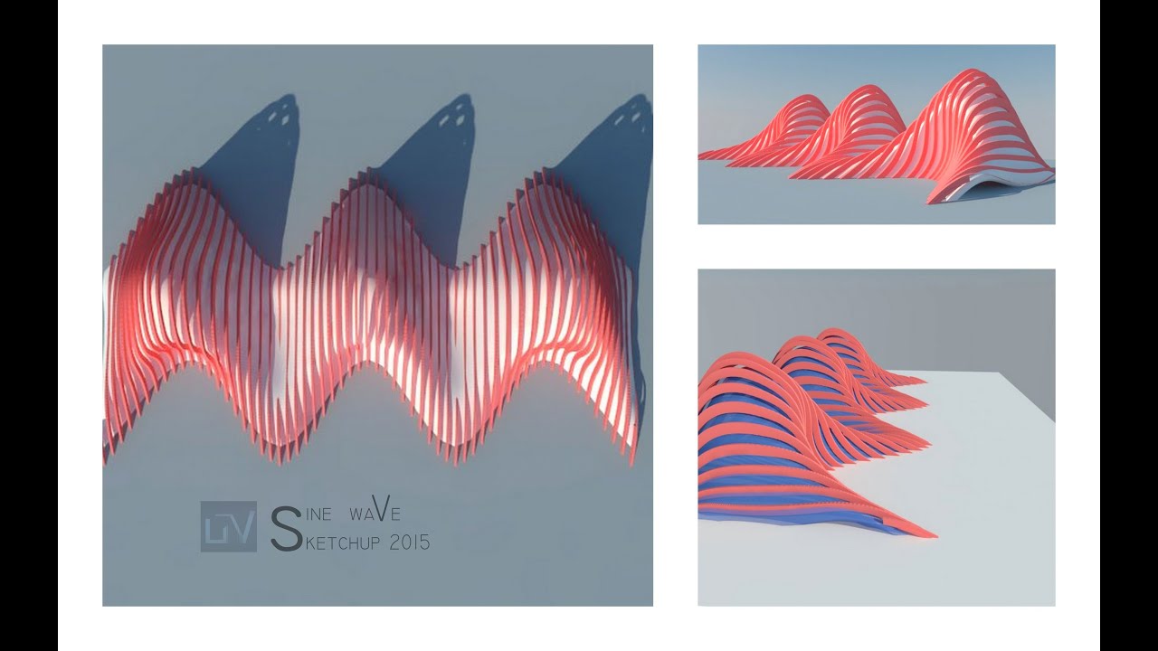 SINE WAVE BY SKETCHUP - YouTube