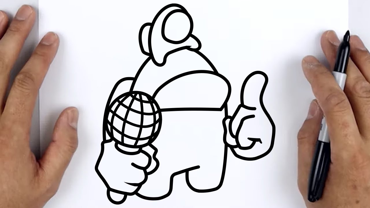 HOW TO DRAW YELLOW IMPOSTER (CREWMATE) | Friday Night Funkin (FNF ...