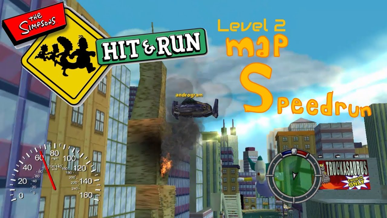 Speedrun of The Simpsons Hit & Run Multiplayer level 2 map - YouTube