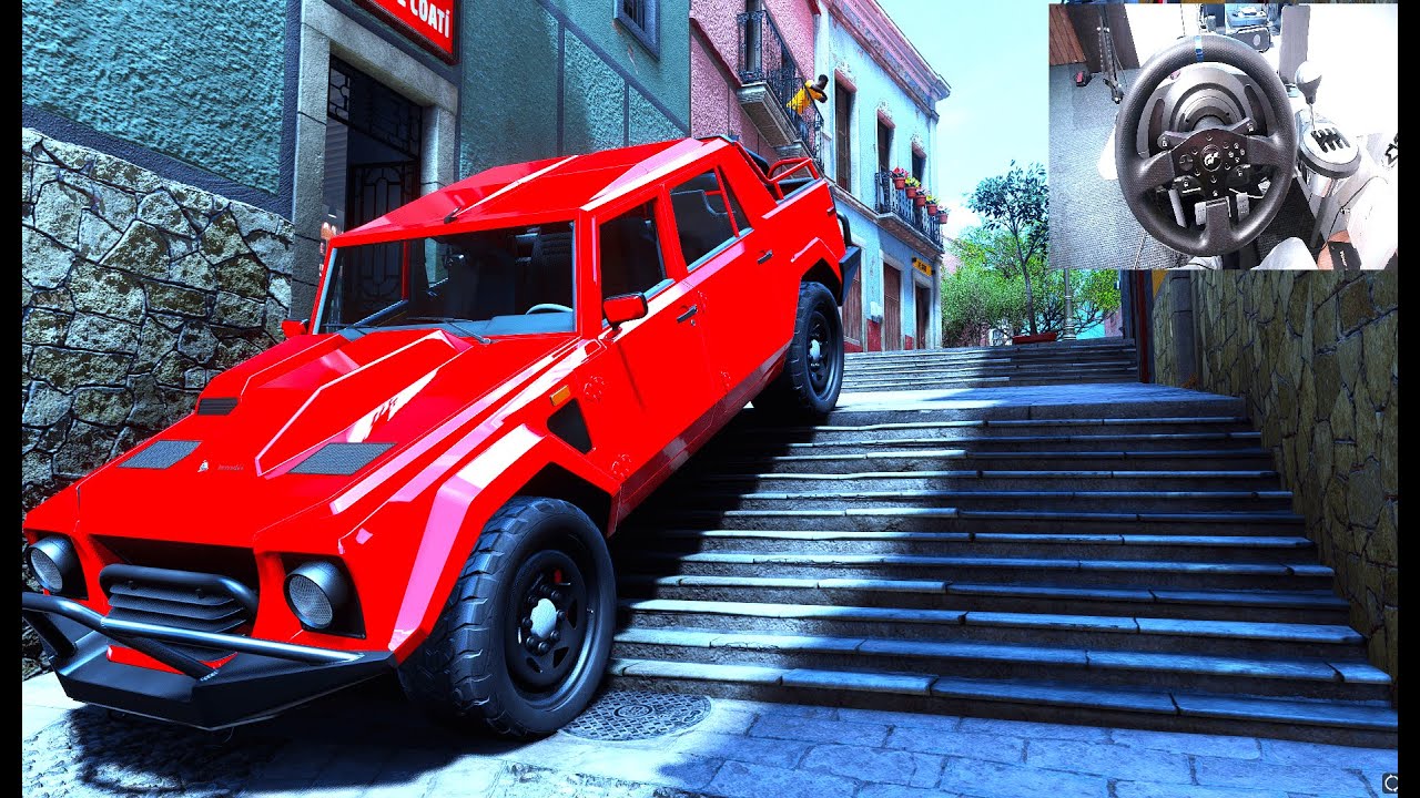 lamborghini SUV lm002 Forza Horizon 5 Thrustmaster t300 Offroad gameplay - YouTube