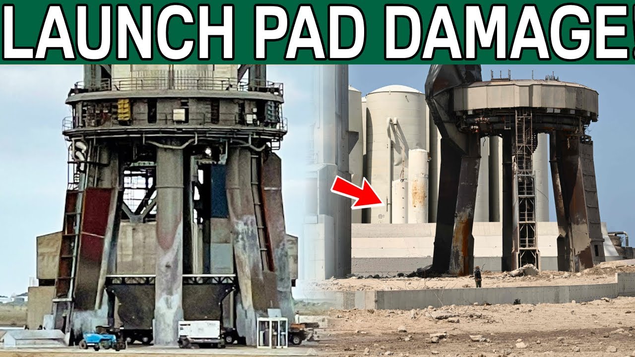 Launch Pad Damaged During The Starship Flight 6! - YouTube