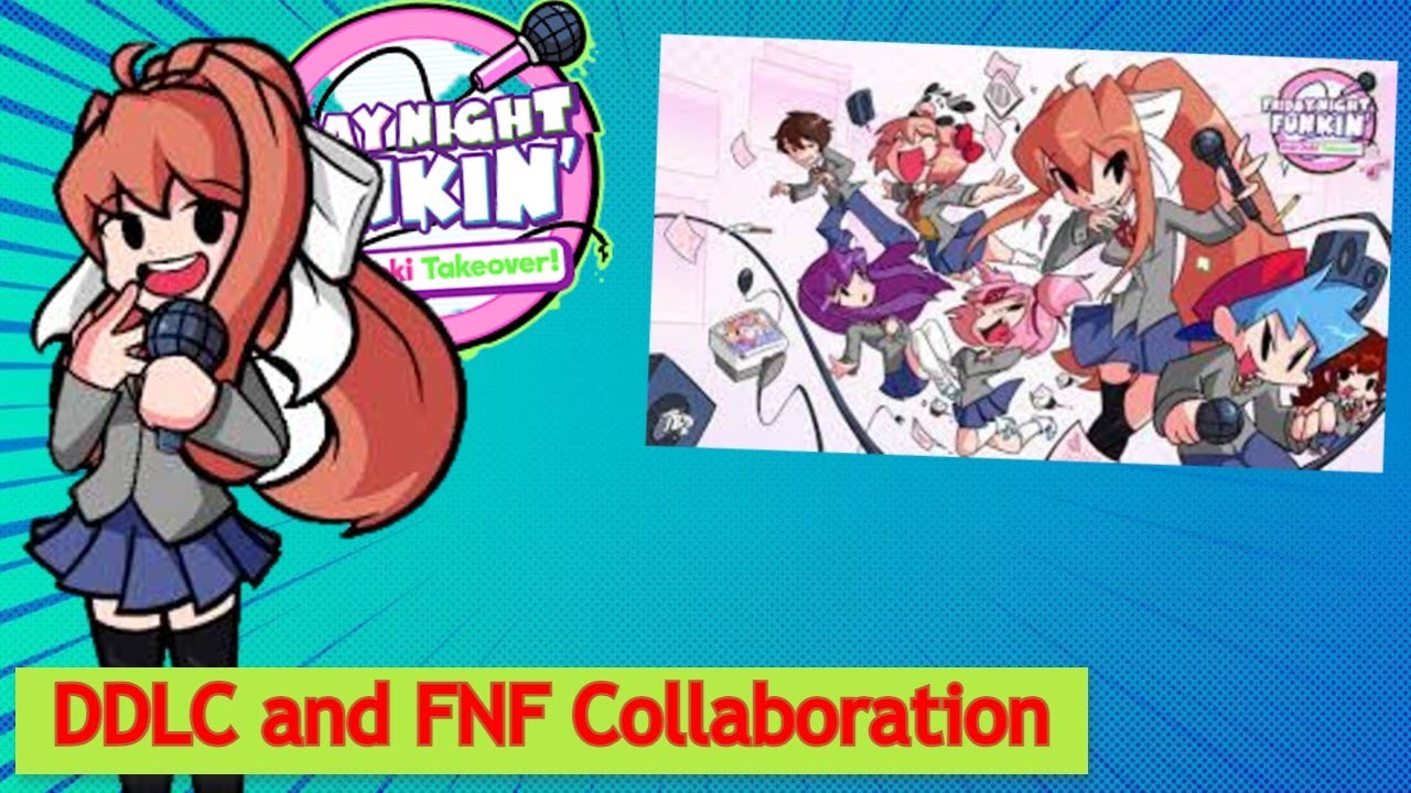 DDLC and FNF Collaboration Doki Doki Takeover+ Mod - YouTube