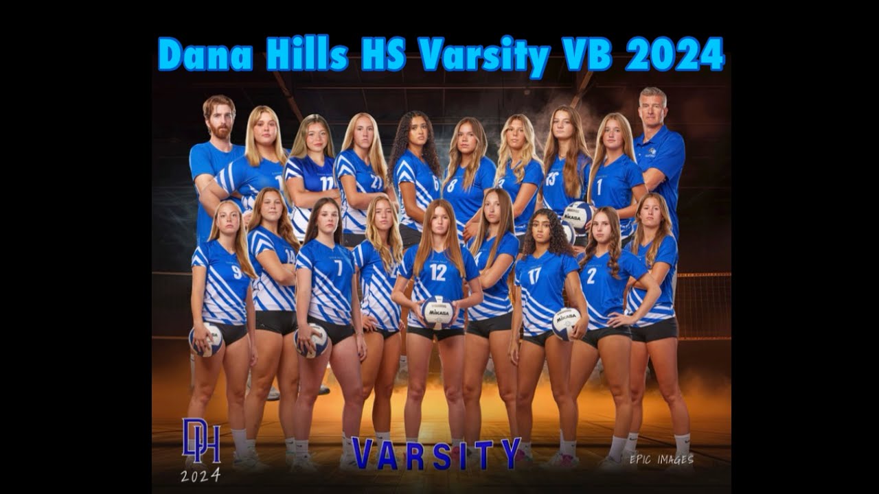 Dana Hills Highschool girls Varsity volleyball 2024 - YouTube