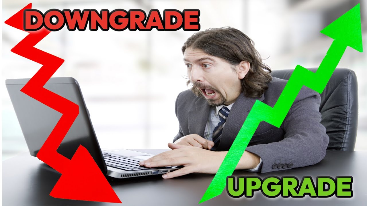 Trading downgraded and upgraded stocks - YouTube
