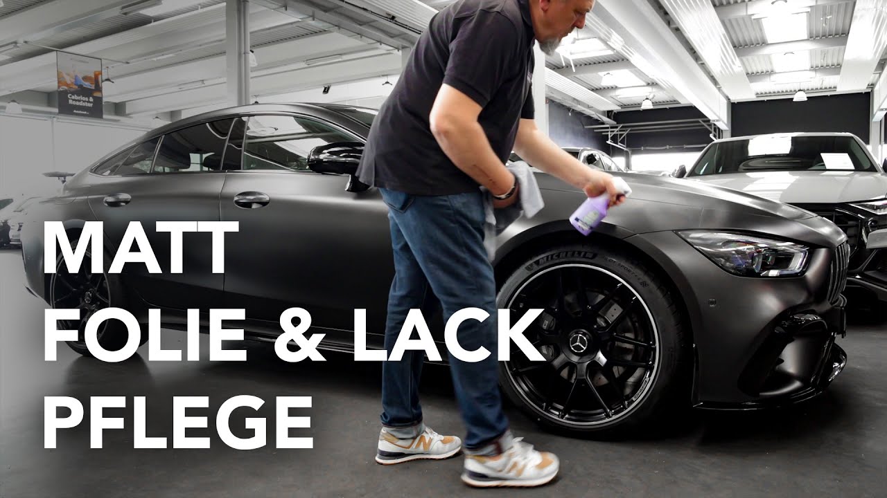 Matt Lack & Folie Pflege Mercedes AMG GT53 Magno I CLEANEXTREME - YouTube