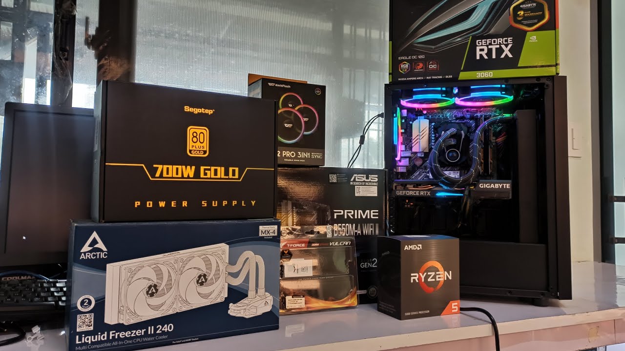 RYZEN 5 5600X + GIGABYTE RTX 3060 PC BUILD - YouTube