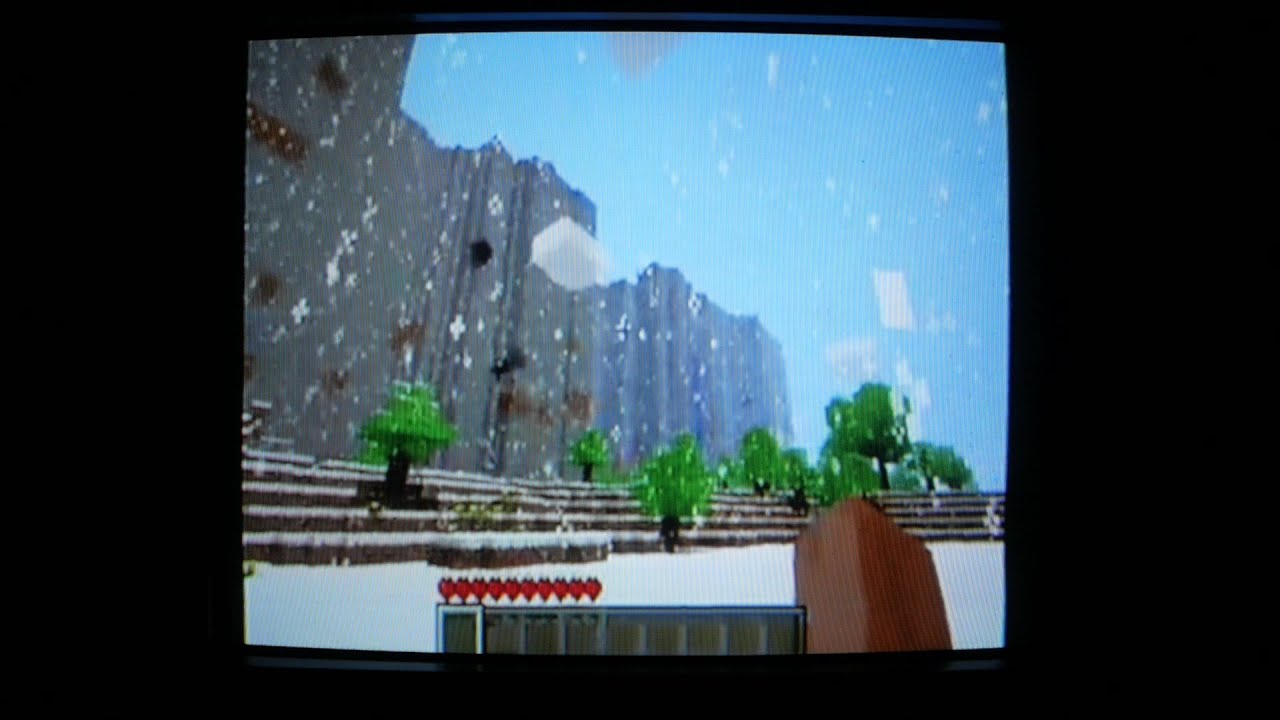 Minecraft Monolith Footage on a CRT TV - YouTube