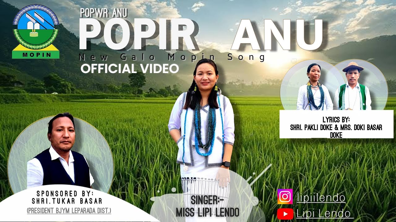 POPIR ANU || NEW MOPIN SONG OFFICIAL || LIPI LENDO || Happy Mopin 2025 ...