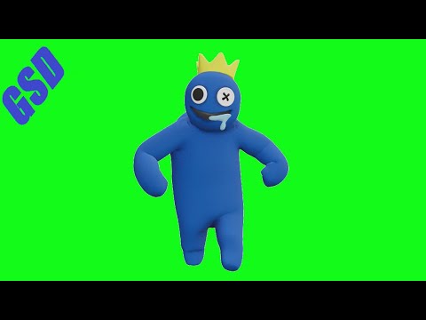 Blue From Rainbow Friends Green Screens - YouTube