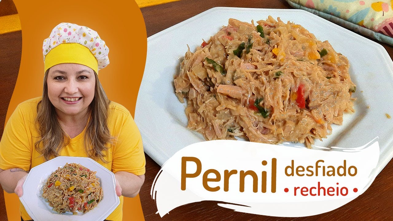 Como fazer Pernil Desfiado para Recheio | Fácil, Simples e Gostoso ...