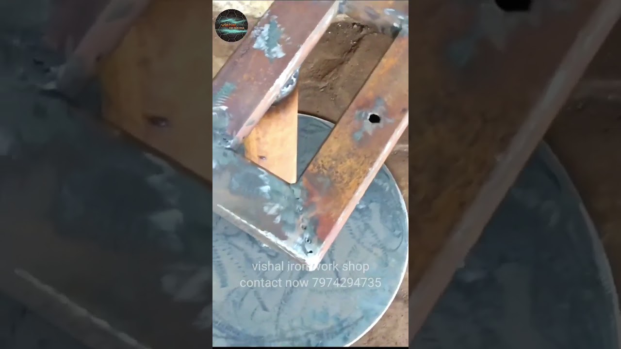 Round dining table design / iron Shop table design / टेबल डिजाईन - YouTube