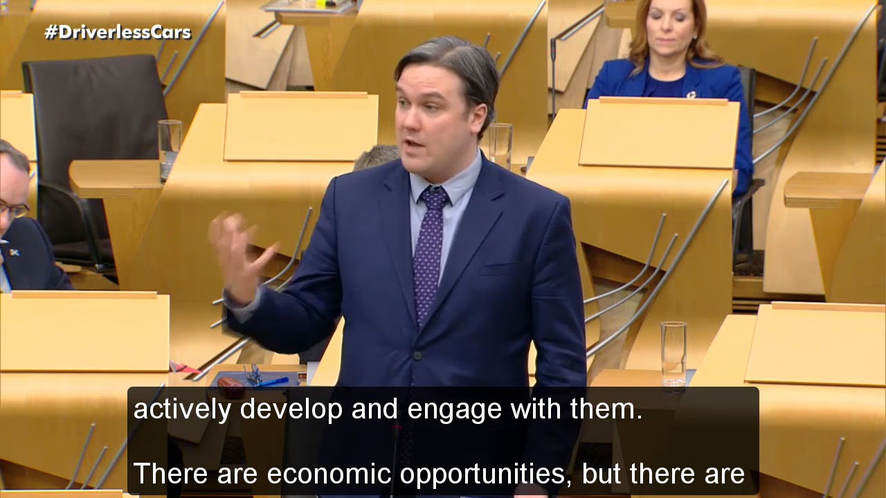 Tom Arthur MSP in Driverless Cars debate - 15th March 18 - YouTube