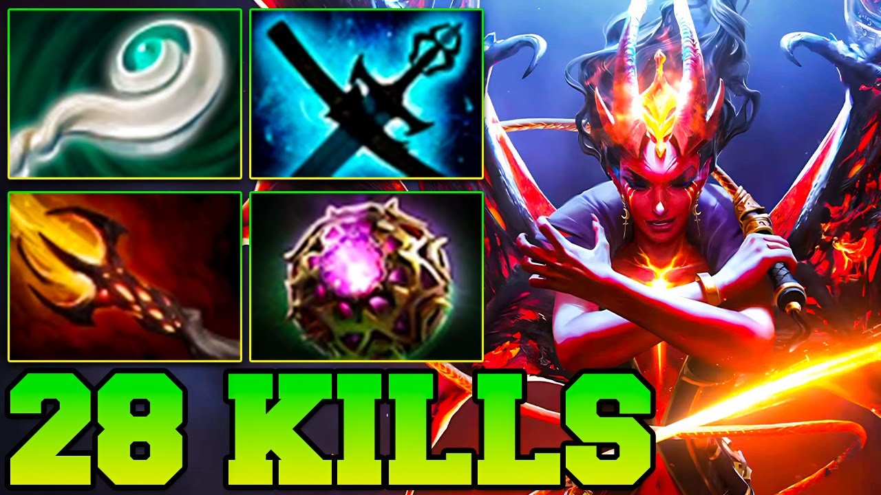 QOP 28 KILLS + ULTRA KILLS QOP Dota 2 Mid - Best Queen Of Pain Dota 2 ...