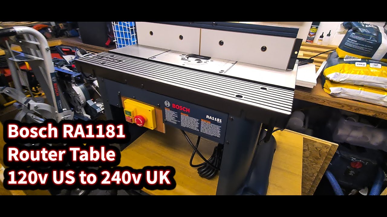 Bosch RA1181 240v Power Conversion to UK Spec Router Table Upgrade ...