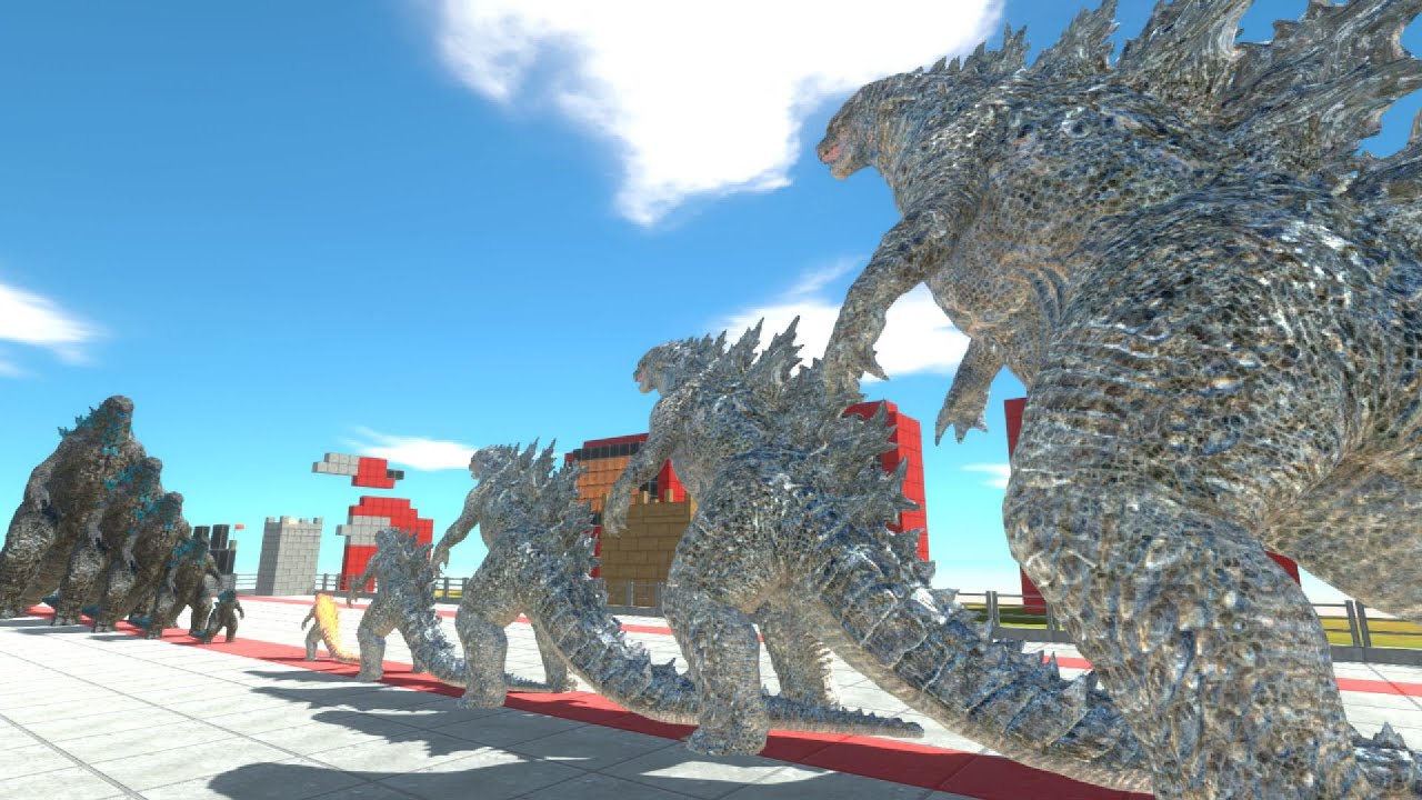 EVOLUTION Frostbite Size Comparison: ICE SHIMO GODZILLA 2014 VS GROWING ...